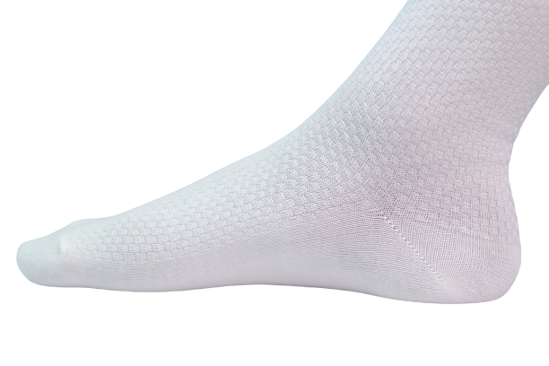 Chokore Off White Double Needle Bamboo Socks