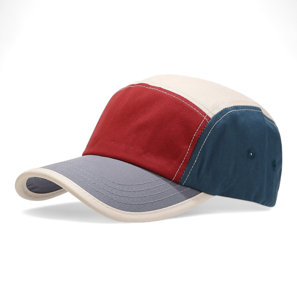 Buy Chokore Colorblock Retro Sports Cap (Gray & White) Online