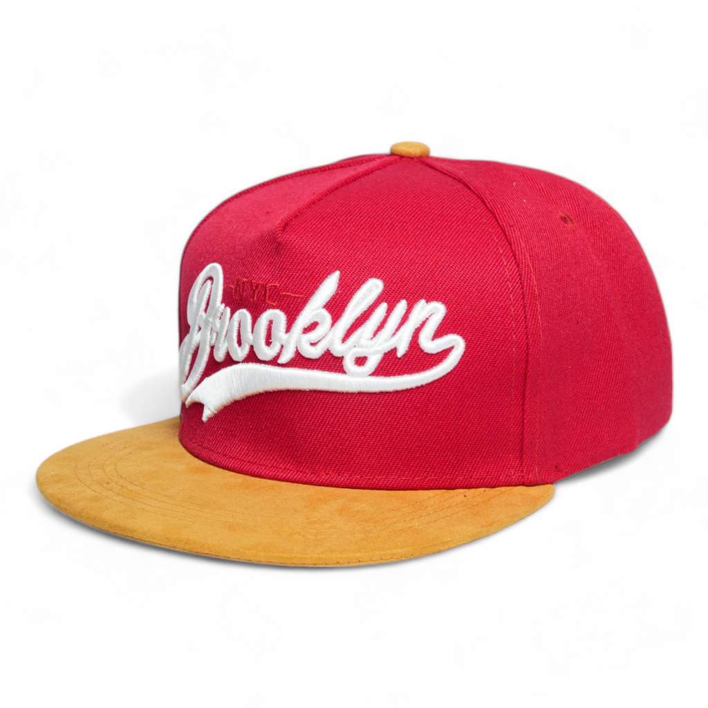Chokore Flat Brim Embroidered Outdoor Cap (Red)