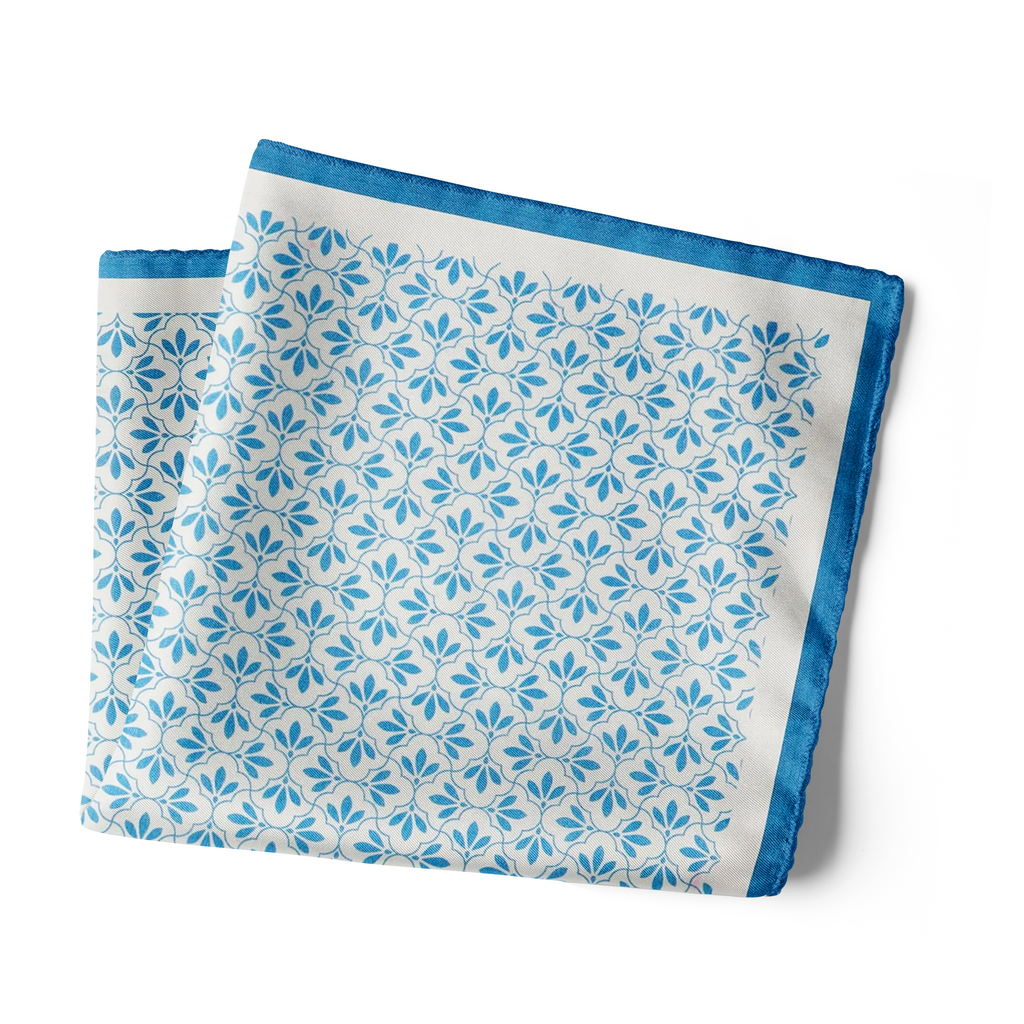 Buy Jaali Good (Blue) - Pocket Square Online in India | Chokore